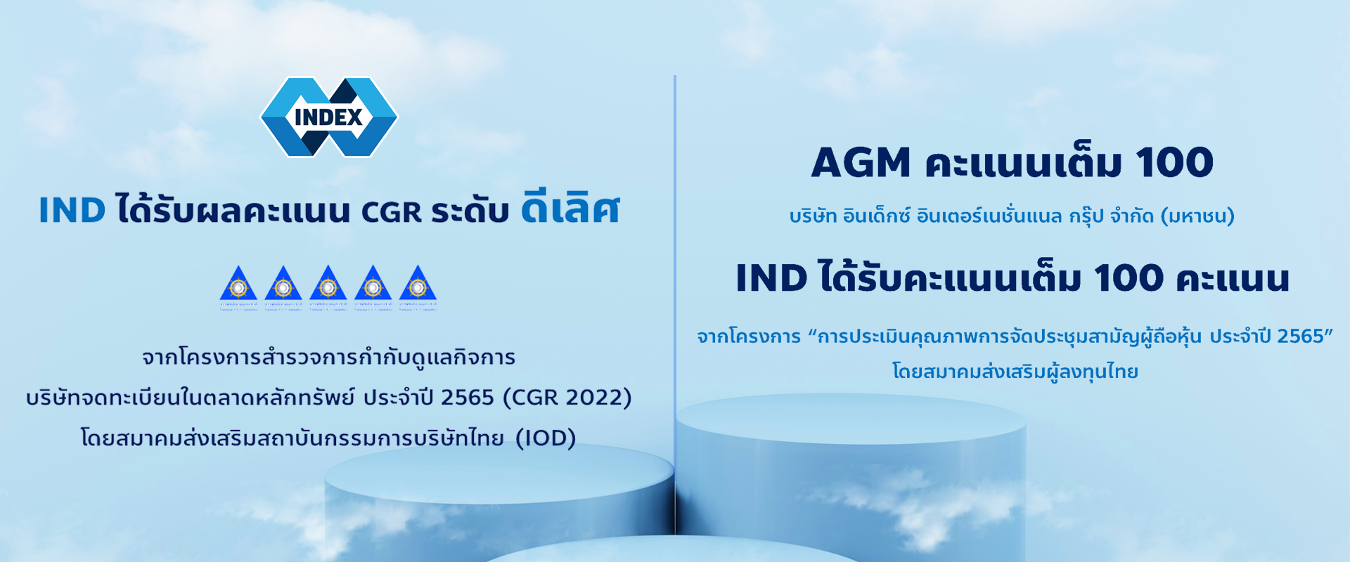 INVESTOR RELATIONS - INDEX INTERNATIONAL GROUP PUBLIC COMPANY LIMITED